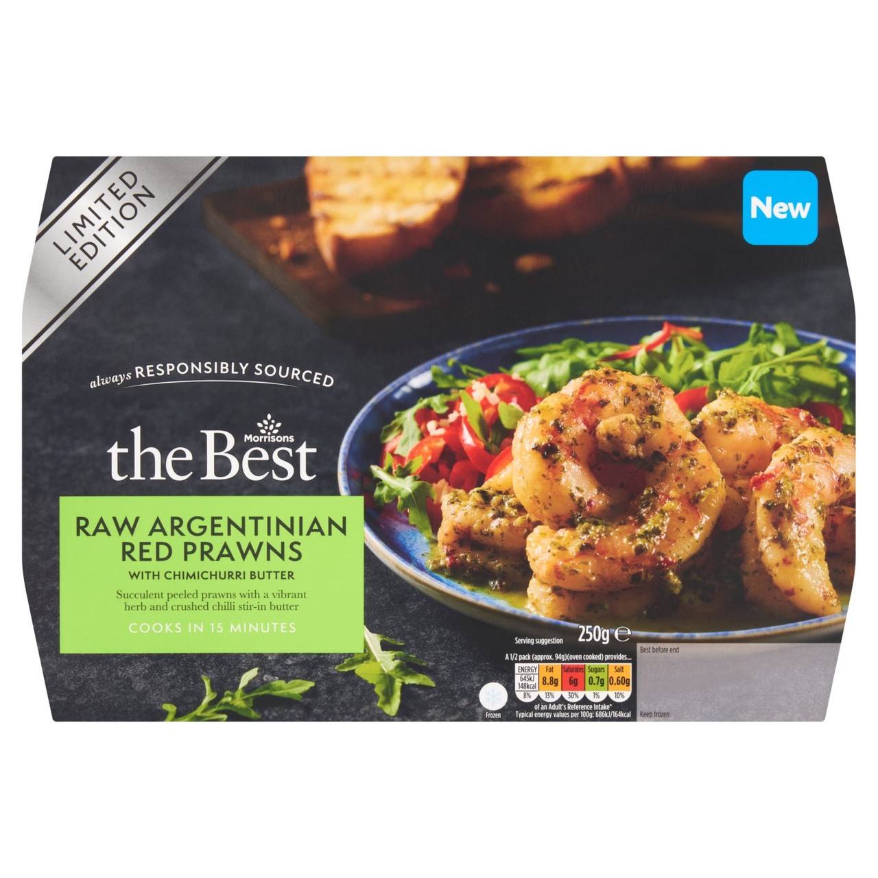 Morrisons The Best Raw Argentinian Red Prawns with Chimichurri Butter ...