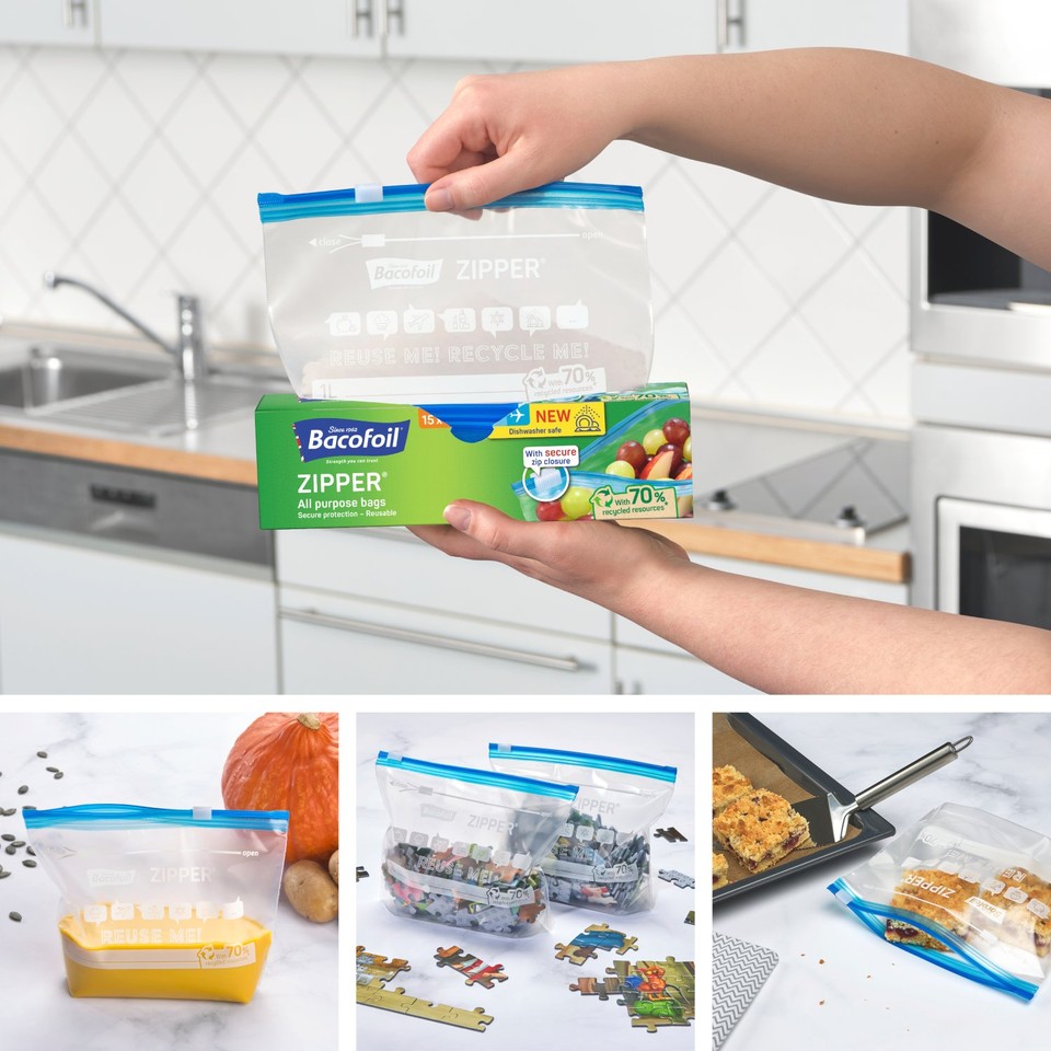 Bacofoil All Purpose Small Zipper Bags 15 Pack - Morrisons Online ...