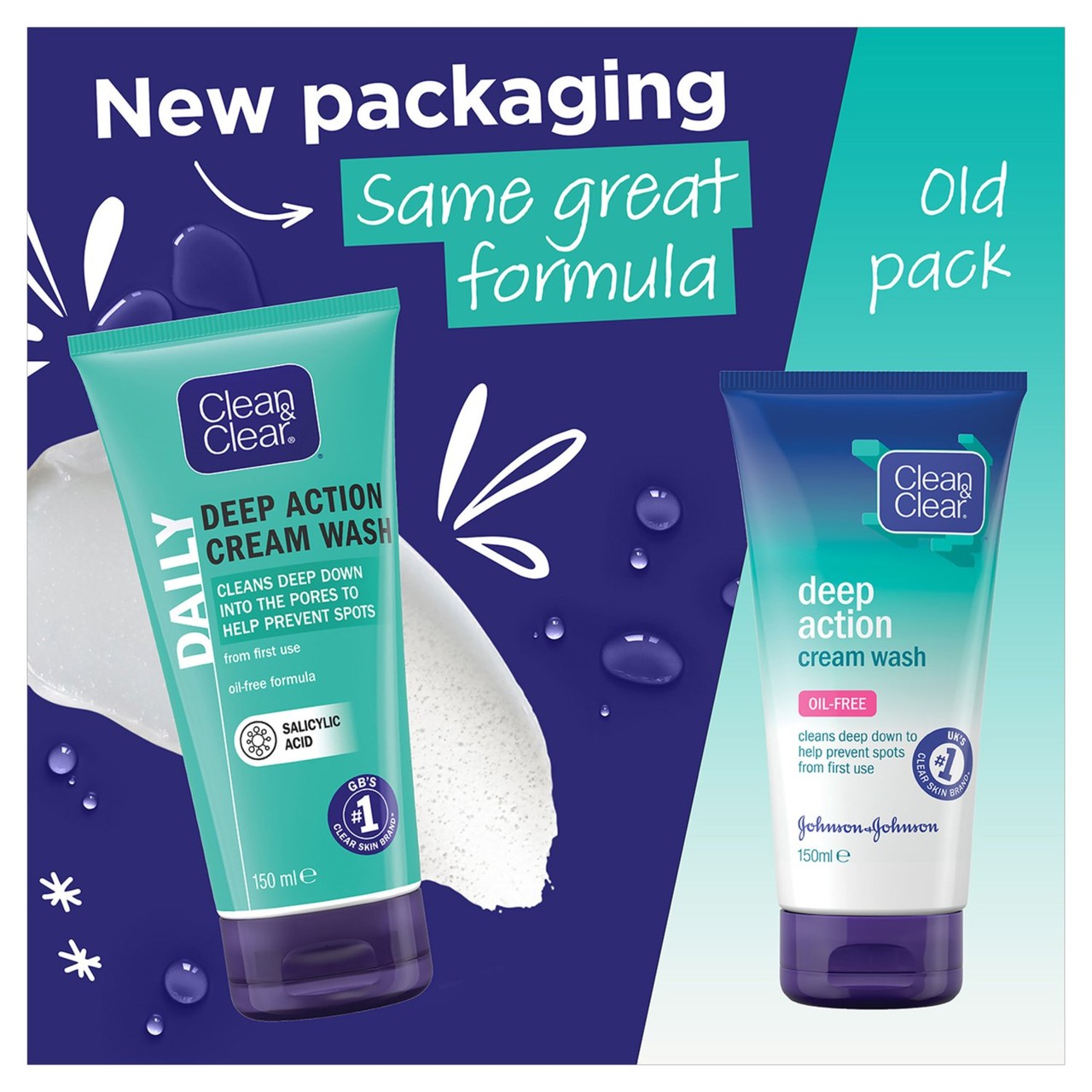 Clean & Clear Deep Action Cream Wash - Morrisons Online Groceries & Offers