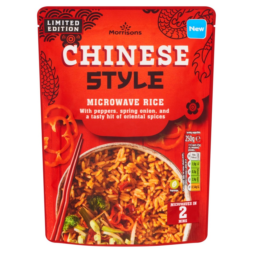 Morrisons Chinese Style Microwave Rice 250g - Morrisons Online ...