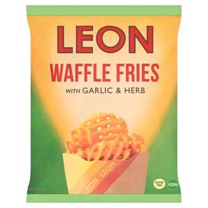 LEON Garlic & Herb Waffle Fries - Morrisons Online Groceries & Offers