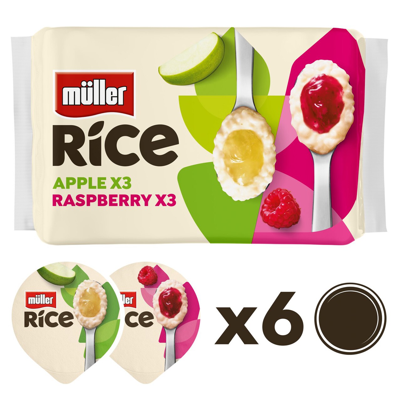 Muller Rice Apple and Raspberry Low Fat Dessert - Morrisons Online ...