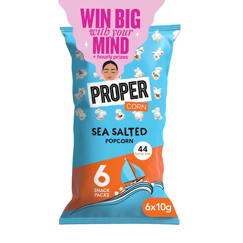 Proper Corn Lightly Sea Salted Popcorn 6x10g - Morrisons Online ...