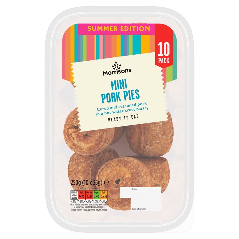 Morrisons 10 Dinky Pork Pies 250g - Morrisons Online Groceries & Offers