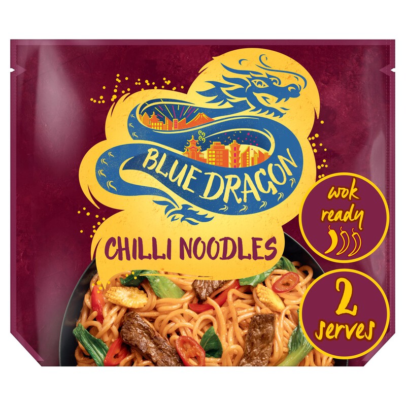 Blue Dragon Wok Ready Chilli Noodles 300g - Morrisons Online Groceries ...