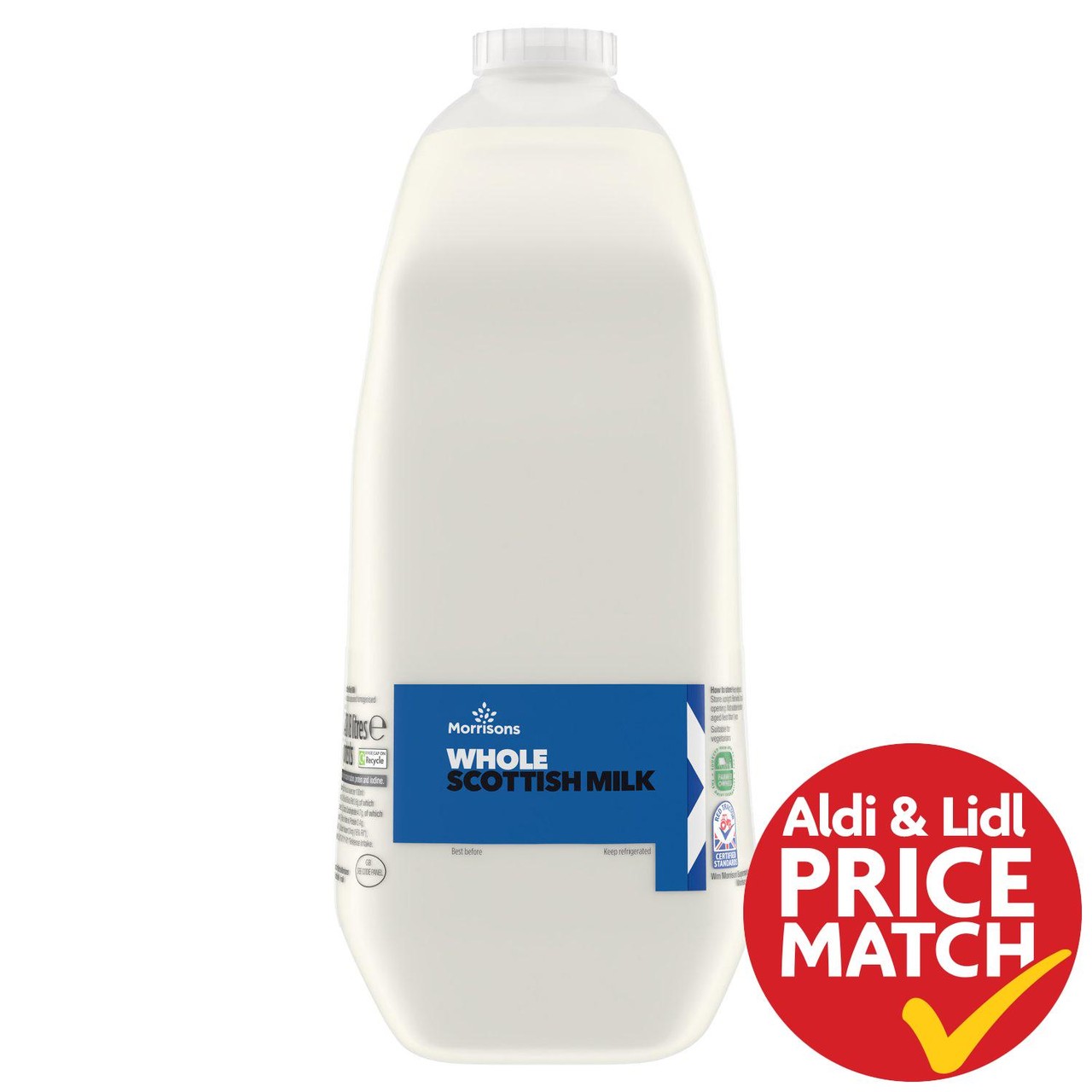 Morrisons Whole Milk Scottish 6 Pint - Morrisons Online Groceries & Offers
