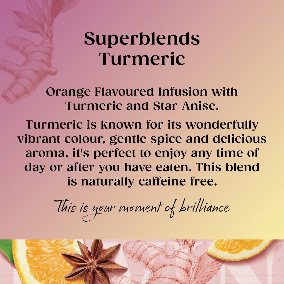 Twinings Superblends Turmeric 20 Single Tea Bags - Morrisons Online ...
