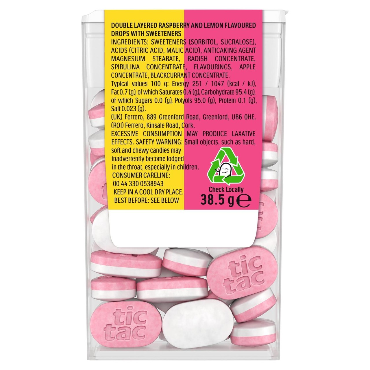 Tic Tac Two Raspberry Lemon - Morrisons Online Groceries & Offers