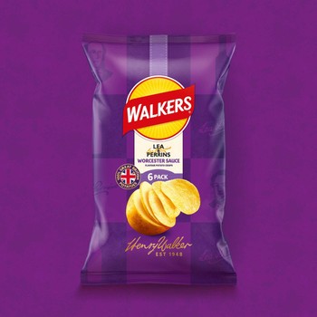 Walkers Worcester Sauce Crisps With Lea And Perrins 6x25g - Morrisons ...