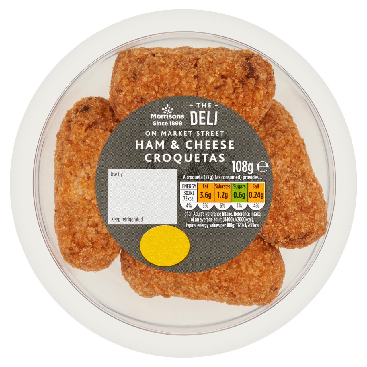 Morrisons Deli Ham & Cheese Croquetas 108g - Morrisons Online Groceries & Offers