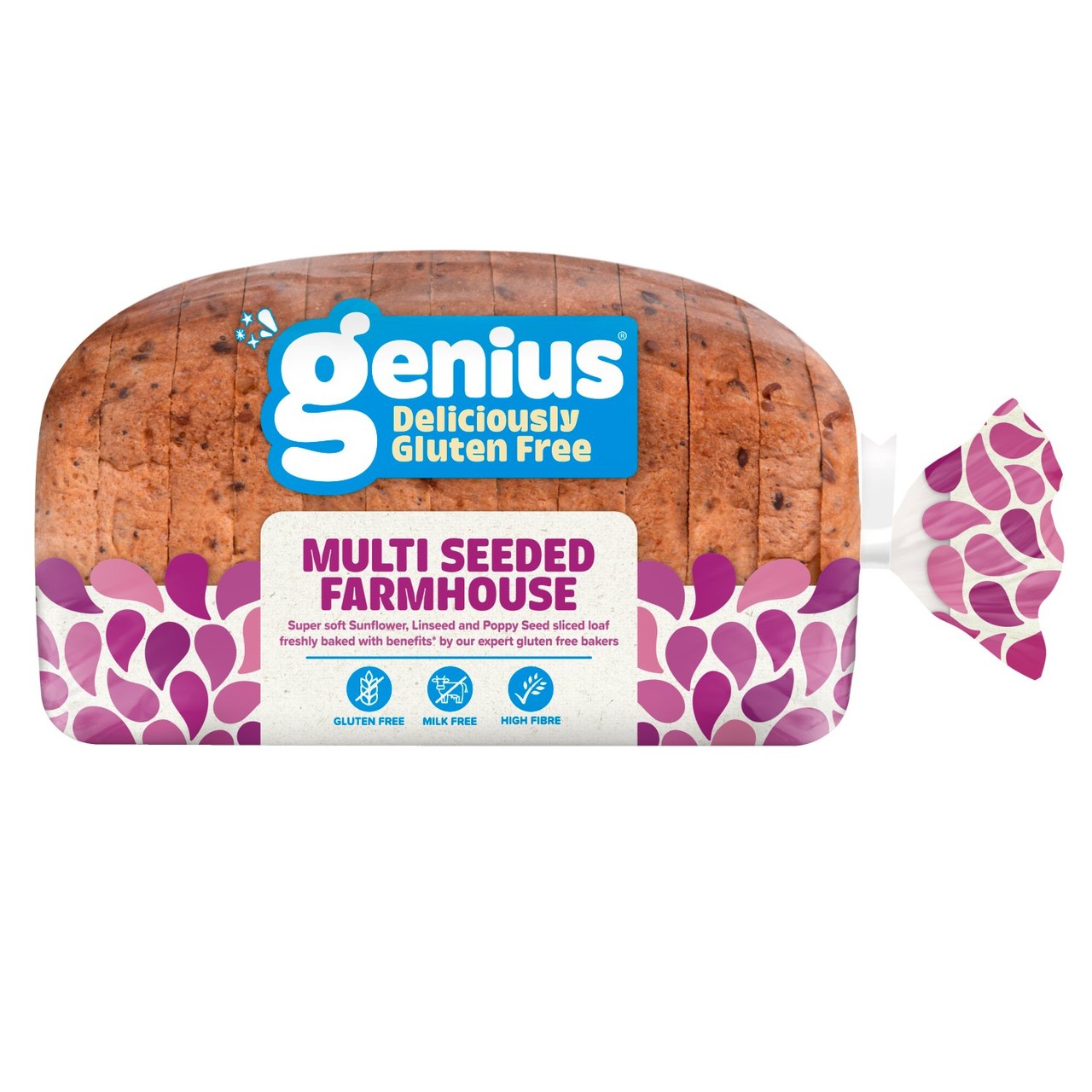Genius Gluten Free Multi Seeded Farmhouse Loaf - Morrisons Online ...