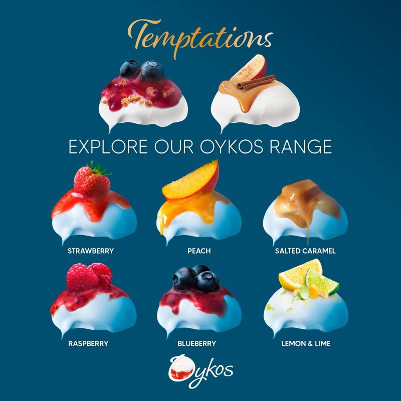 Oykos Temptations Apple & Cinnamon Greek Style Yoghurt 2x110g ...