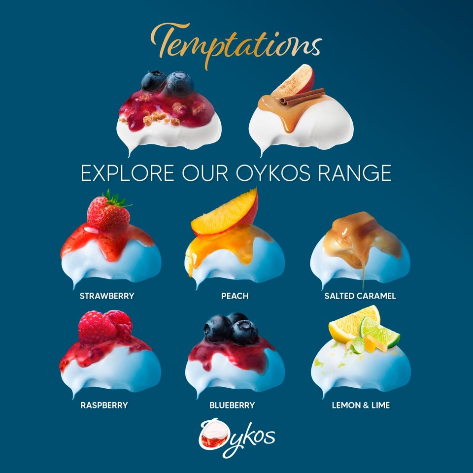 Oykos Temptations Apple & Cinnamon Greek Style Yoghurt 2x110g ...