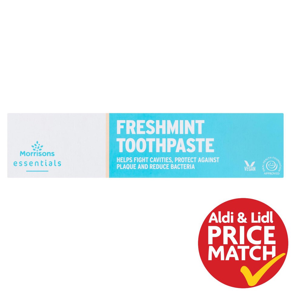 Morrisons Essentials Freshmint Toothpaste - Morrisons Online Groceries ...