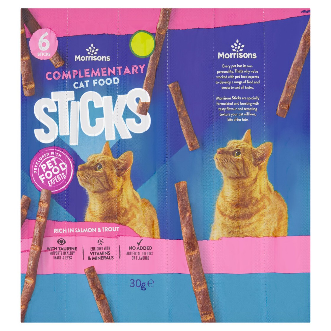 Morrisons Kitty Sticks Rich In Salmon & Trout - Morrisons Online ...