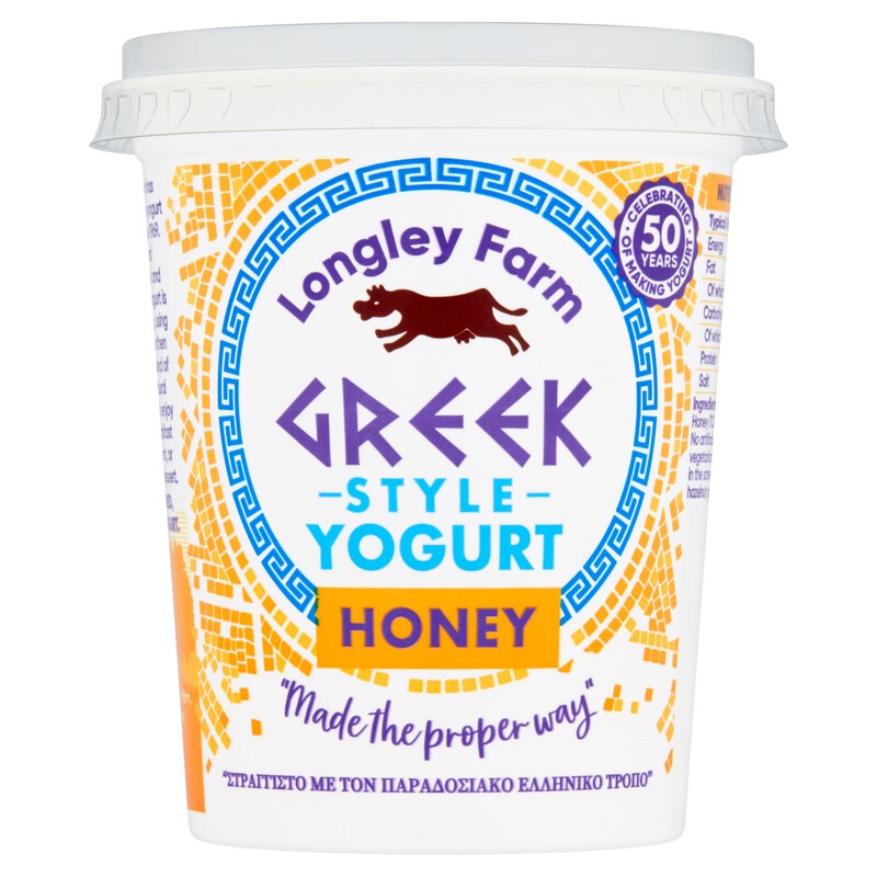 Longley Farm Greek Style Yogurt Honey - Morrisons Online Groceries & Offers