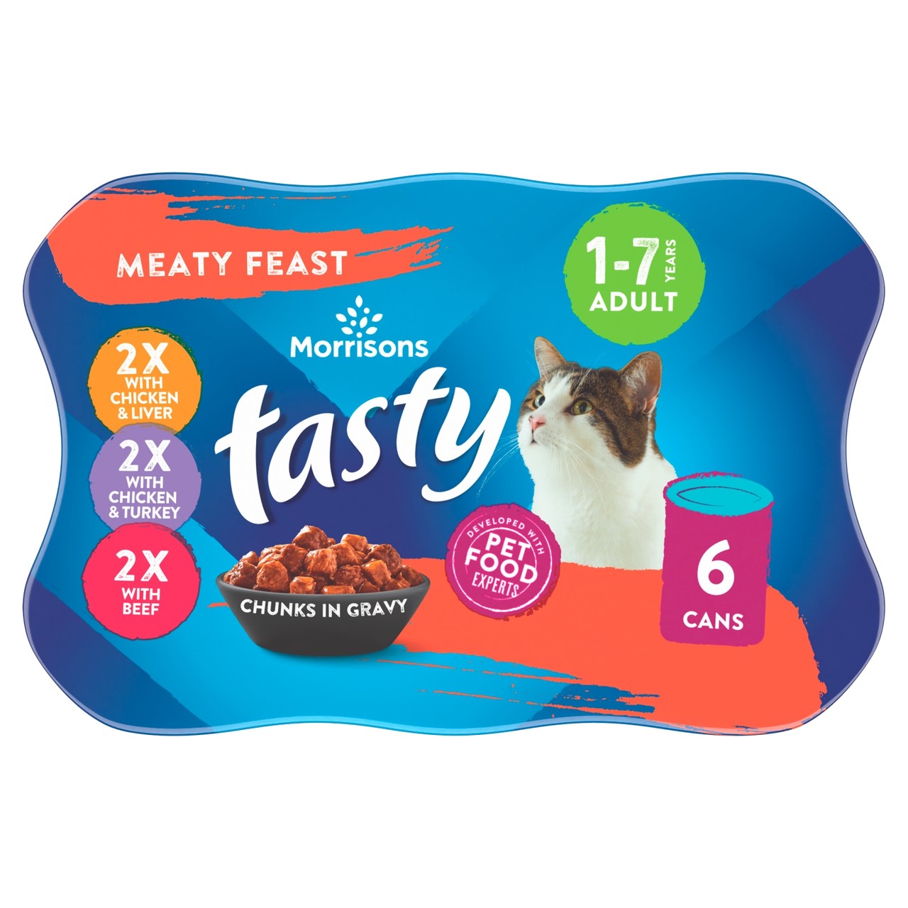 Morrisons Cat Food Meat Chunks In Gravy - Morrisons Online Groceries ...