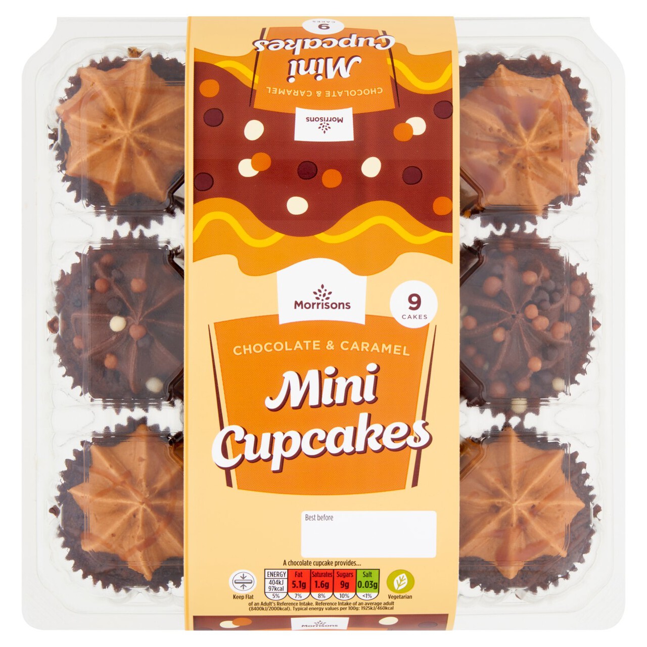 Morrisons Chocolate & Caramel Mini Cupcakes - Morrisons Online ...