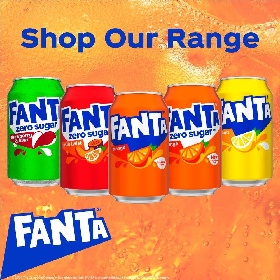 Fanta Orange 8 x 330ml - Morrisons Online Groceries & Offers