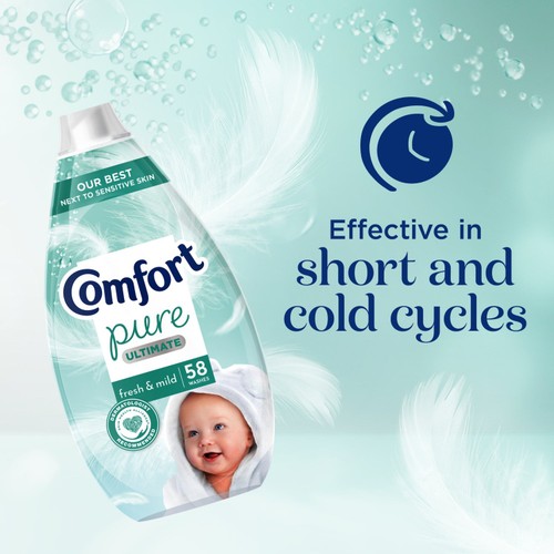 Comfort Ultimate Pure Fabric Conditioner Fresh & Mild 58 Washes ...