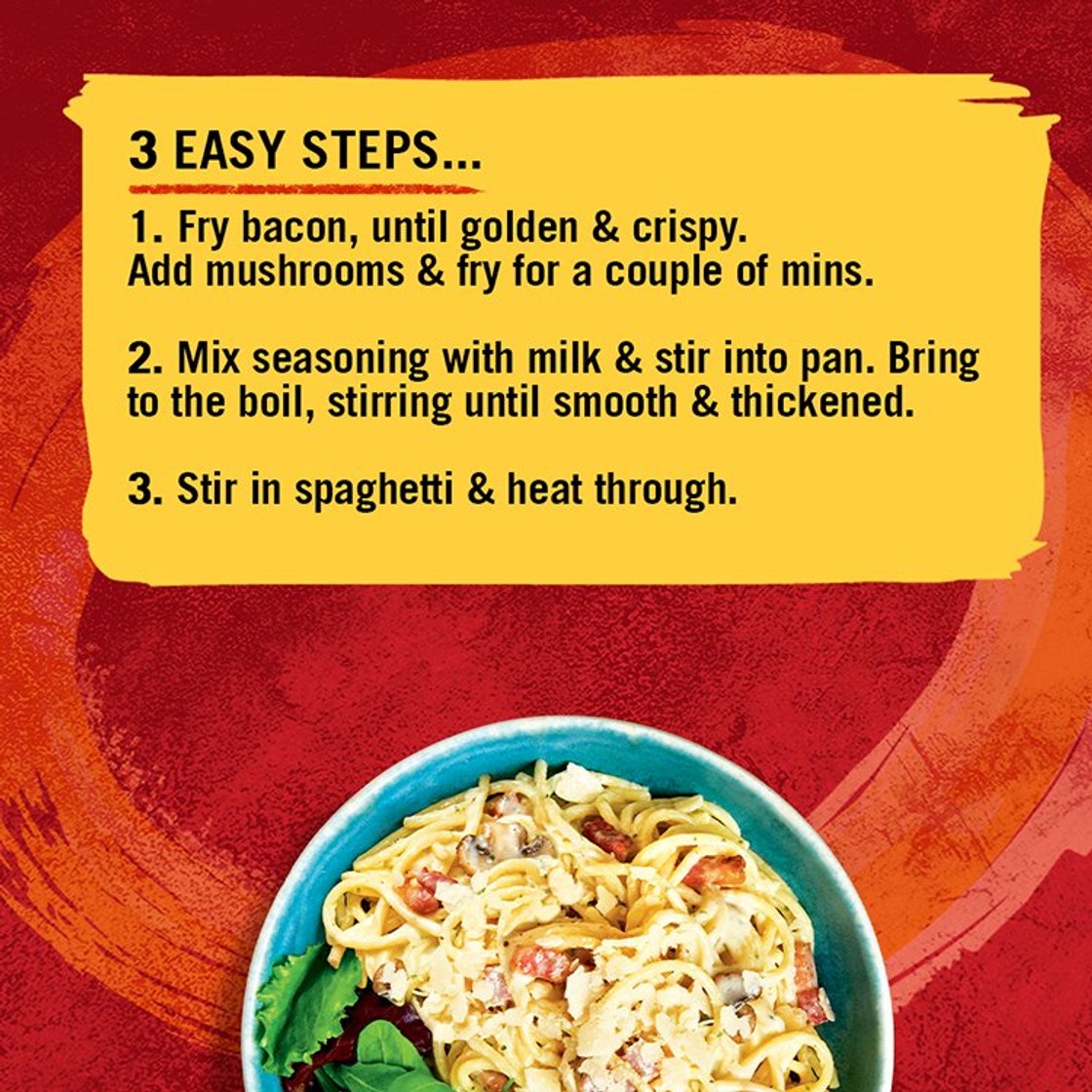 Schwartz Spaghetti Carbonara Recipe Mix - Morrisons Online Groceries ...