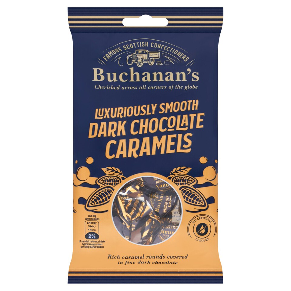 Buchanan's Dark Chocolate Caramels - Morrisons Online Groceries & Offers