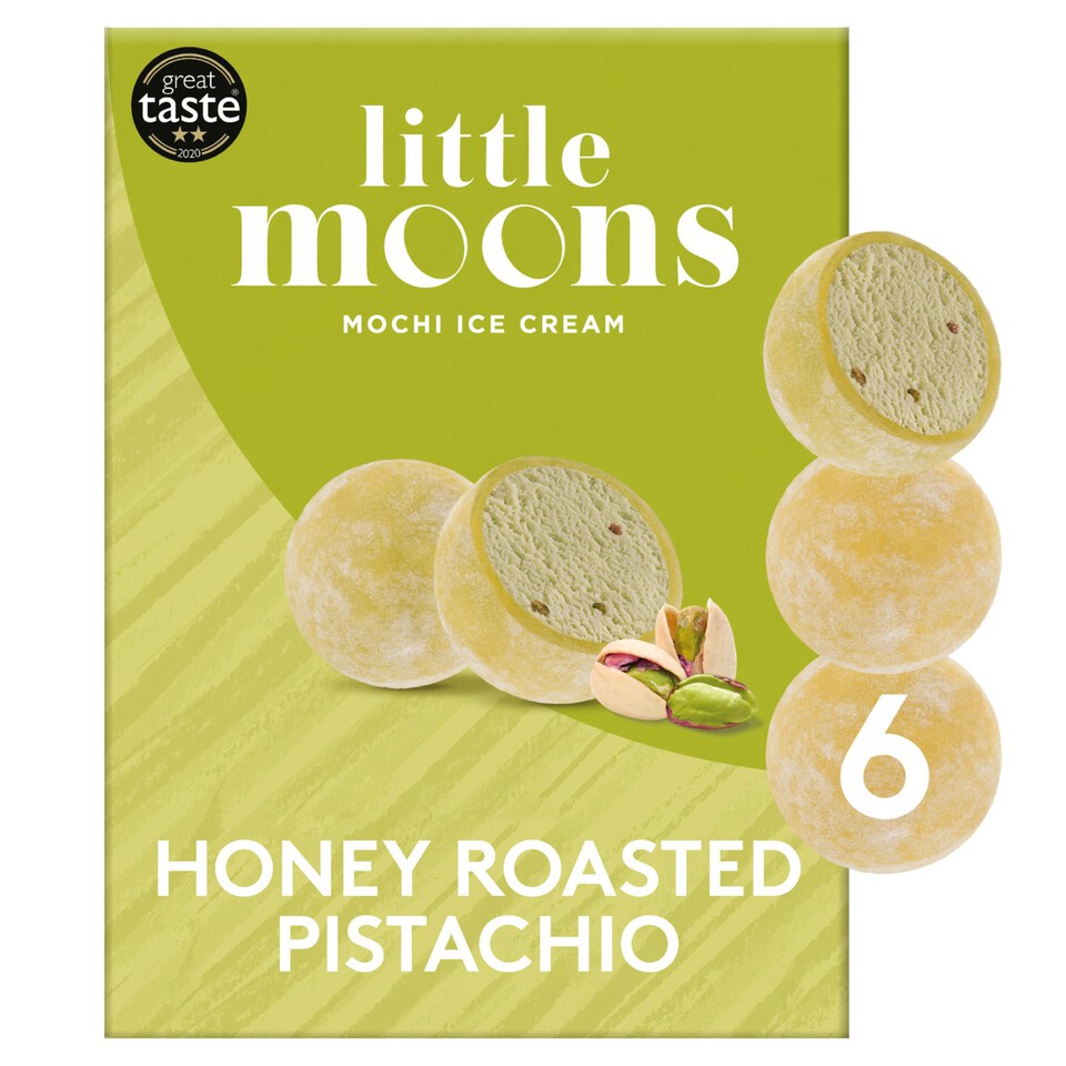 Little Moons Honey Roasted Pistachio Mochi Ice Cream - Morrisons Online ...