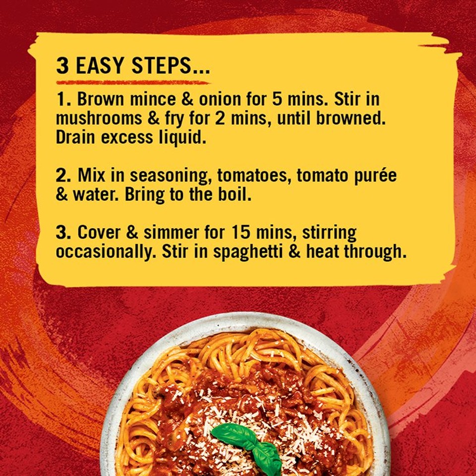 Schwartz Spaghetti Bolognese Recipe Mix - Morrisons Online Groceries ...