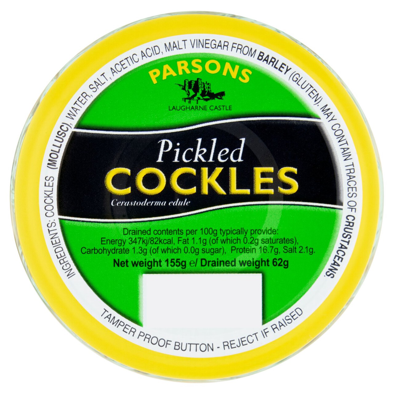 Parson's Pickled Cockles (155g) - Morrisons Online Groceries & Offers
