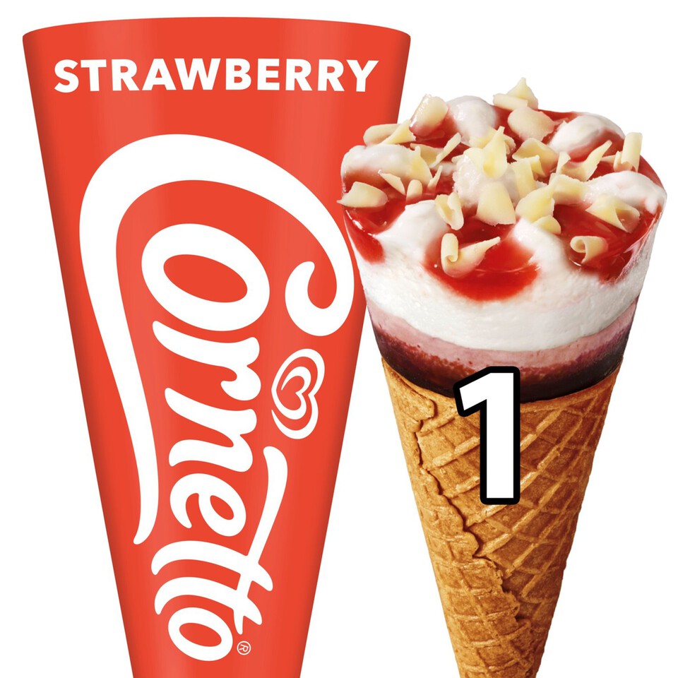 Cornetto Strawberry - Morrisons Online Groceries & Offers