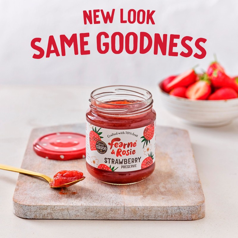 Fearne & Rosie Reduced Sugar Strawberry Jam - Morrisons Online ...