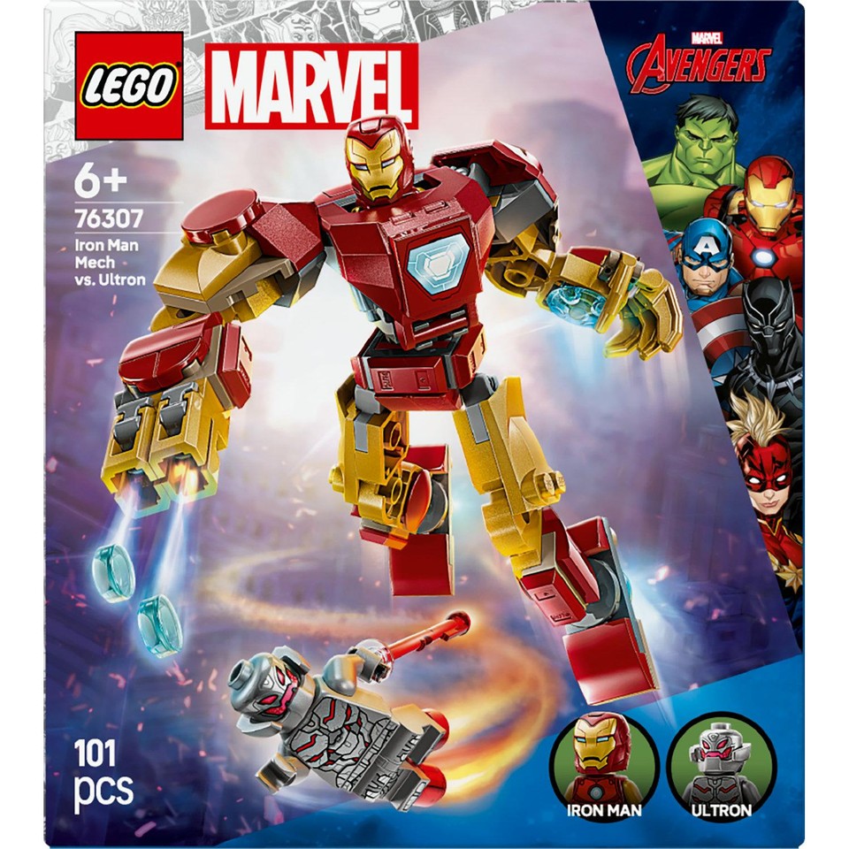 LEGO Marvel Iron Man Mech vs. Ultron Set 76307 - Morrisons Online ...