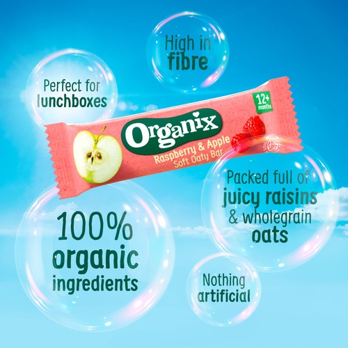 Organix Raspberry & Apple Soft Oaty Bars - Morrisons Online Groceries ...
