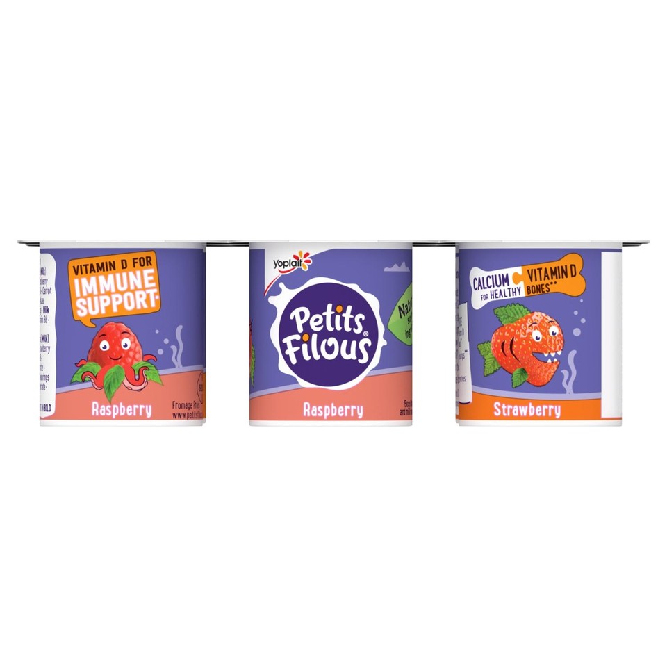 Petits Filous Kids Strawberry & Raspberry Yoghurt - Morrisons Online ...