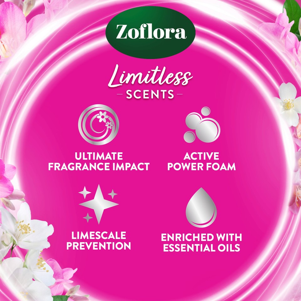 Zoflora Sweet Freesia & Jasmine Toilet Rim Block - Morrisons Online ...