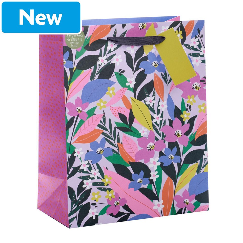 Morrisons Bountiful Floral Gift Bag Large - Morrisons Online Groceries ...