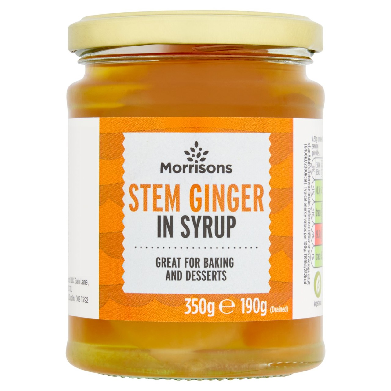 Morrisons Stem Ginger in Syrup - Morrisons Online Groceries & Offers
