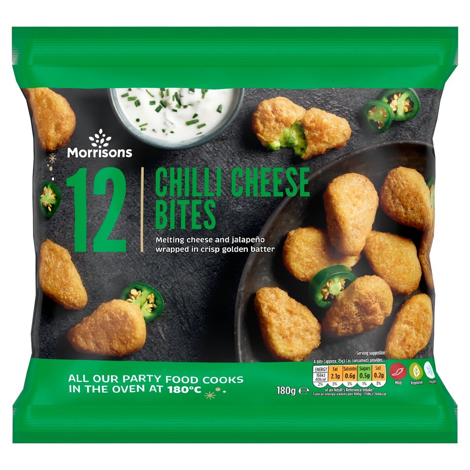 Morrisons 12 Chilli Cheese Bites 180g - Morrisons Online Groceries & Offers