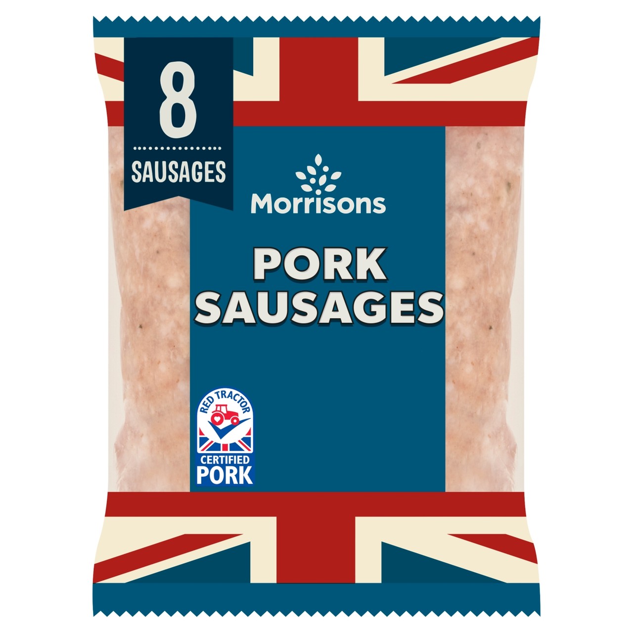 Morrisons Butcher's Style 8 Pork Sausages 454g - Morrisons Online ...