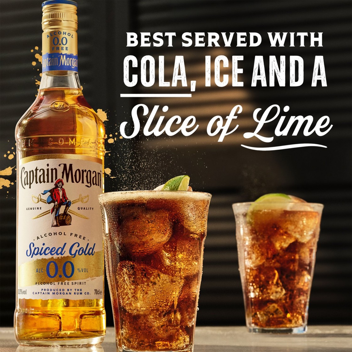 Captain Morgan Spiced Gold 0.0% Alcohol Free Spirit - Morrisons Online ...