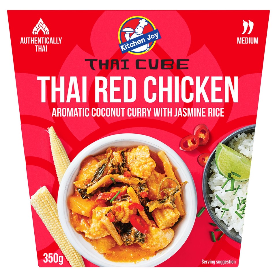 Kitchen Joy Thai Red Chicken Aromatic Coconut Curry With Jasmine Rice ...