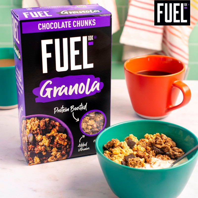 FUEL10K Chocolate Chunks Protein Granola Breakfast Cereal 400g ...