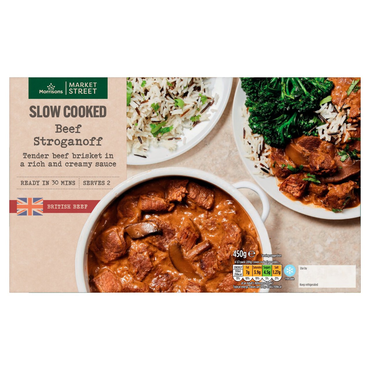Morrisons Slow Cooked Beef Stroganoff - Morrisons Online Groceries & Offers