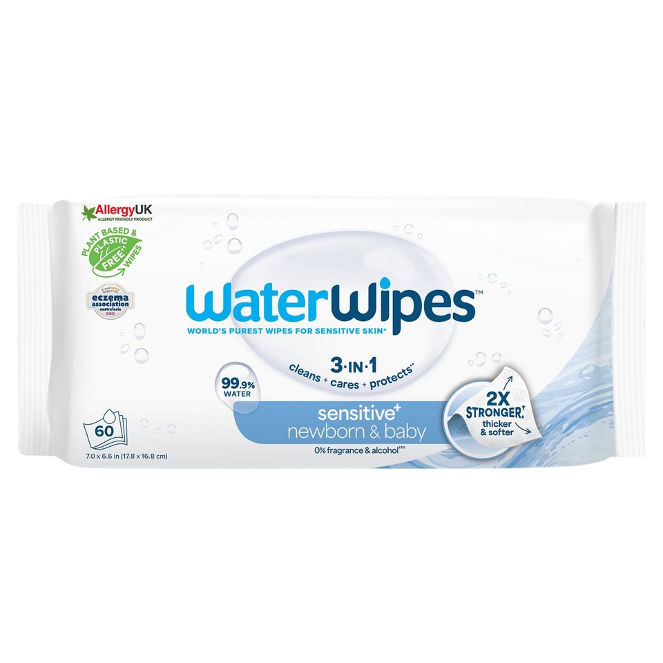 WaterWipes Original Baby Wipes 60 wipes - Morrisons Online Groceries ...