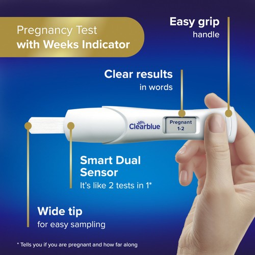 Clearblue Digital and Visual Pregnancy Test Kit, Triple Check, 3 Tests ...