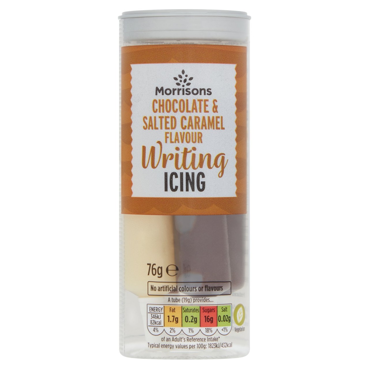 Morrisons Chocolate & Caramel Writing Icing - Morrisons Online ...