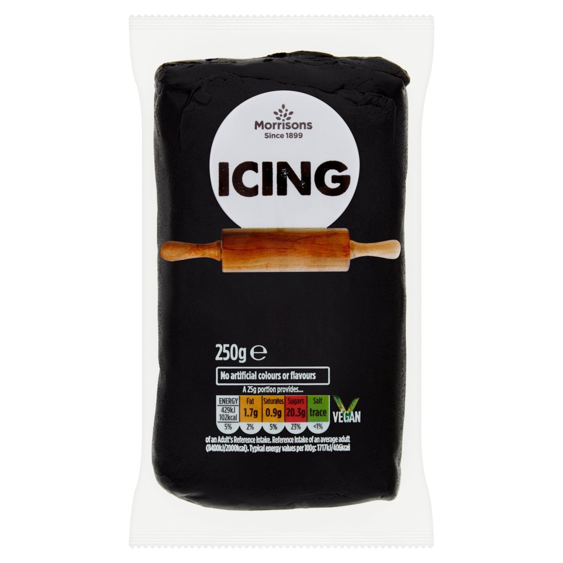 Morrisons Ready To Roll Black Icing - Morrisons Online Groceries & Offers