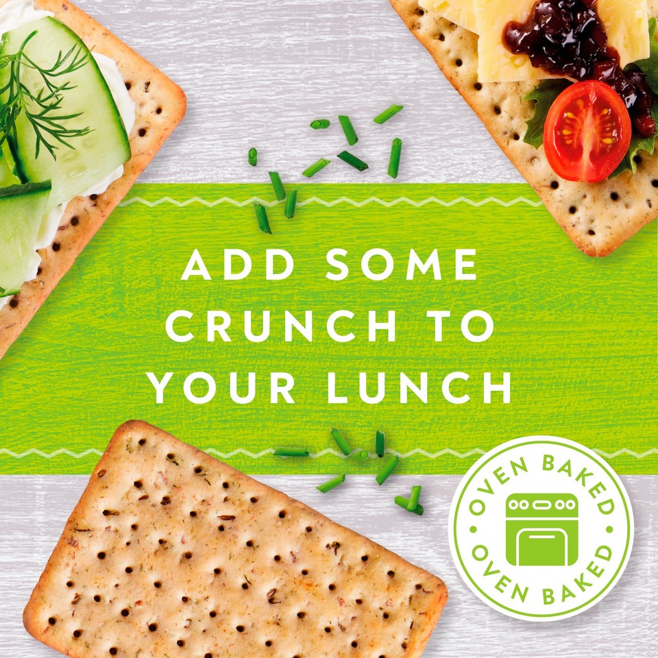 Jacob's Crispbreads Chive Crackers 5 Pack Multipack - Morrisons Online ...