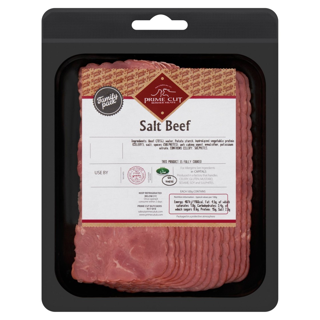 Prime Cut Salt Beef Family Pack 220g - Morrisons Online Groceries & Offers