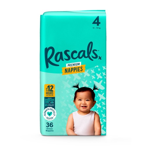 Rascals Premium Size 4 Nappies - Morrisons Online Groceries & Offers